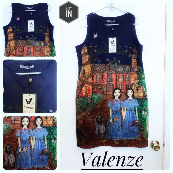 valenze | Dresses | Valenze Double Print Midi Dress | Poshmark